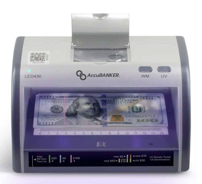 AccuBanker Counterfeit Bill Scanner - LED430 - Northern Specialty ...